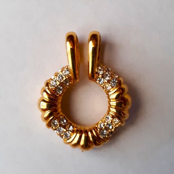 Nolan Miller | Jewelry | Nolan Miller Circular Necklace Pendant Crystal ...